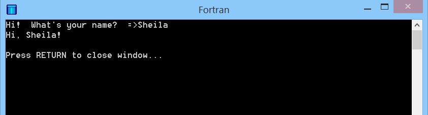 Fortran Example